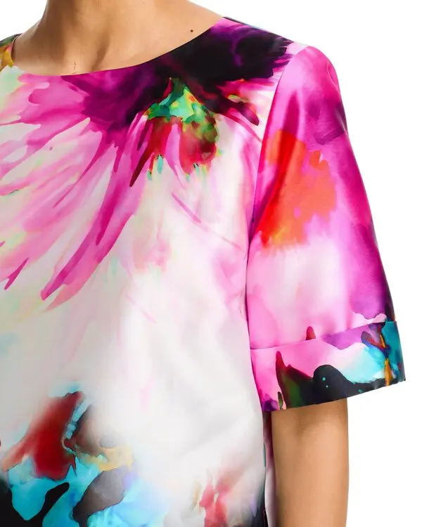 Caroline Rose Floral Print Sheath Dress