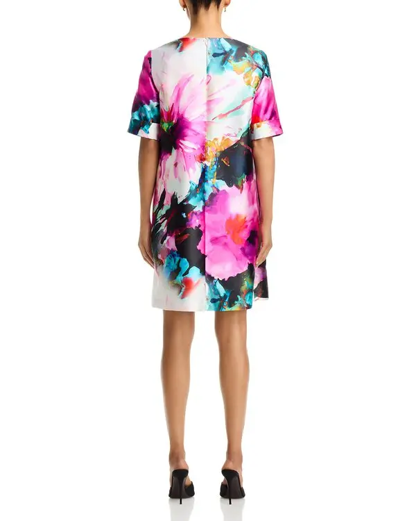 Caroline Rose Floral Print Sheath Dress