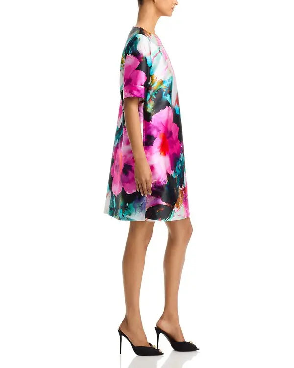 Caroline Rose Floral Print Sheath Dress