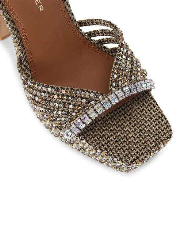 Kurt Geiger Embellished Platform Sandals - Open Beige