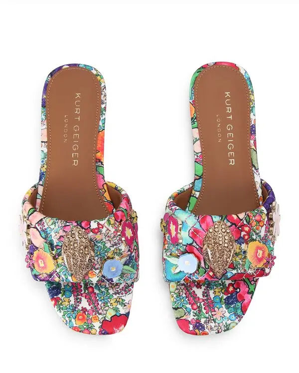Kurt Geiger Kensington Embellished Flat Sandals