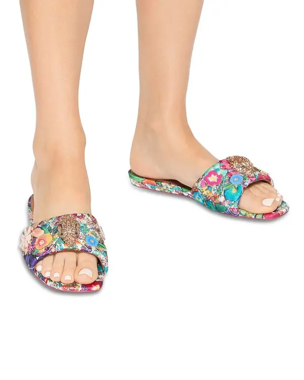 Kurt Geiger Kensington Embellished Flat Sandals