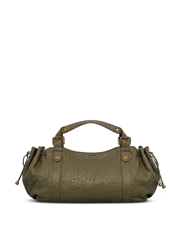 Gerard Darel 24h Leather Handbag - Khaki