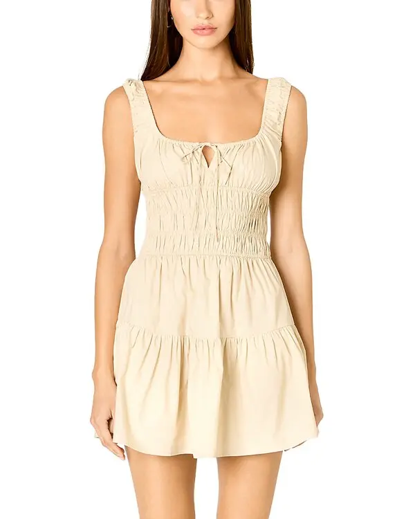 NIA Sleeveless Fit And Flare Mini Dress - Shell