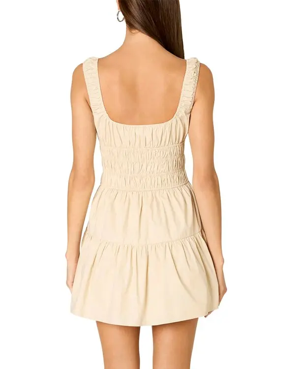 NIA Sleeveless Fit And Flare Mini Dress - Shell