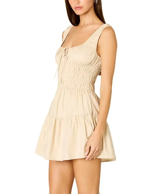 NIA Sleeveless Fit And Flare Mini Dress - Shell