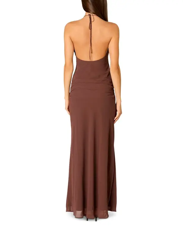NIA Giulia Sleeveless High Neck Maxi Dress