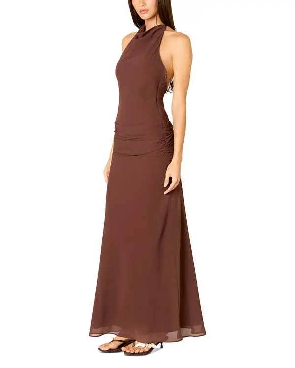 NIA Giulia Sleeveless High Neck Maxi Dress