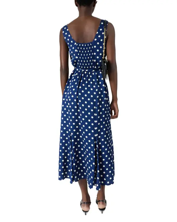 Gerard Darel Polka Dot Midi Dress