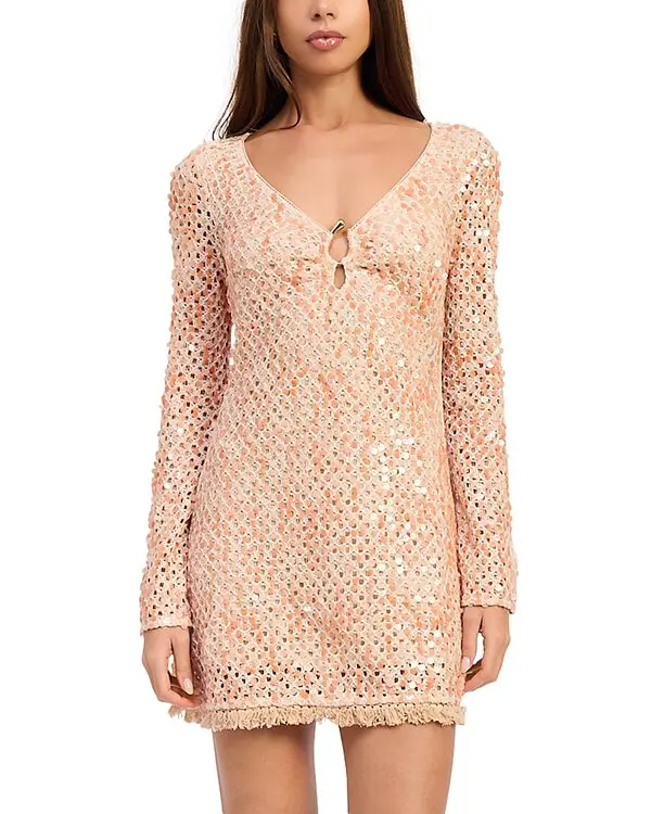 EN SAISON Gigi Mini Dress - Peach