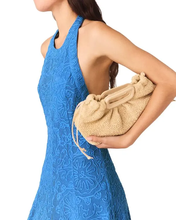 Maje Raros Guipure Lace Halterneck Dress