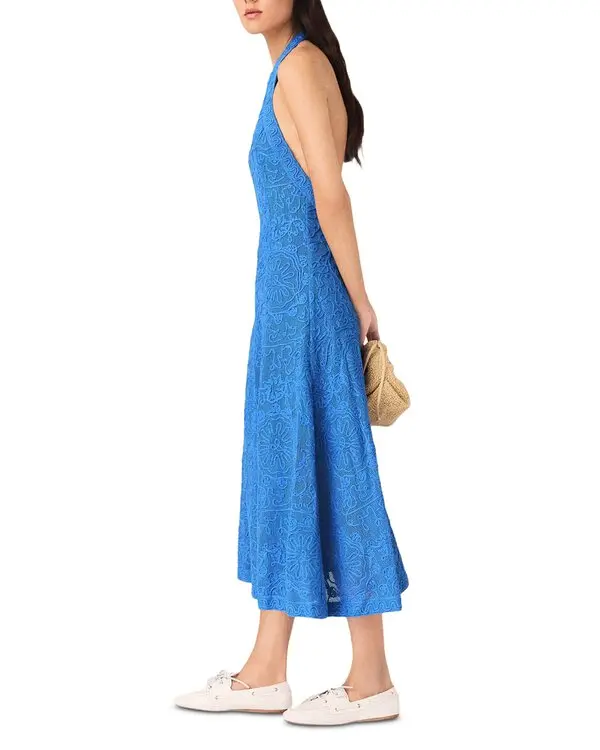 Maje Raros Guipure Lace Halterneck Dress