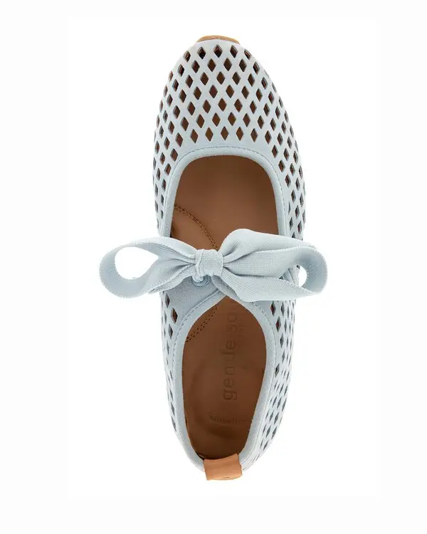 KENNETH COLE Annalise Ballet Flats - Light Blue