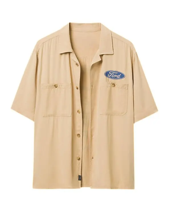 Junk Food Clothing Ford Mustang Graphic Camp Shirt