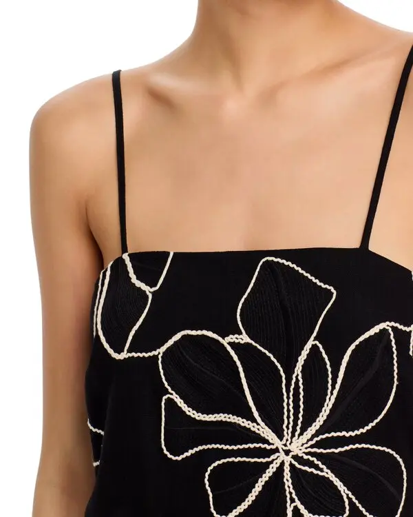 Moon River Spaghetti Strap Floral Mini Dress