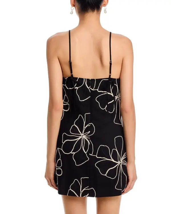 Moon River Spaghetti Strap Floral Mini Dress