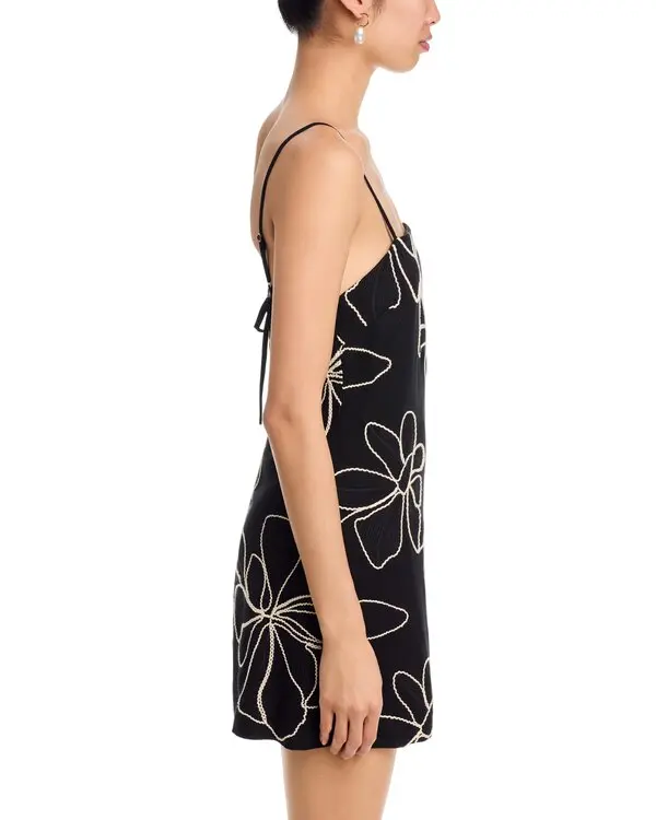 Moon River Spaghetti Strap Floral Mini Dress