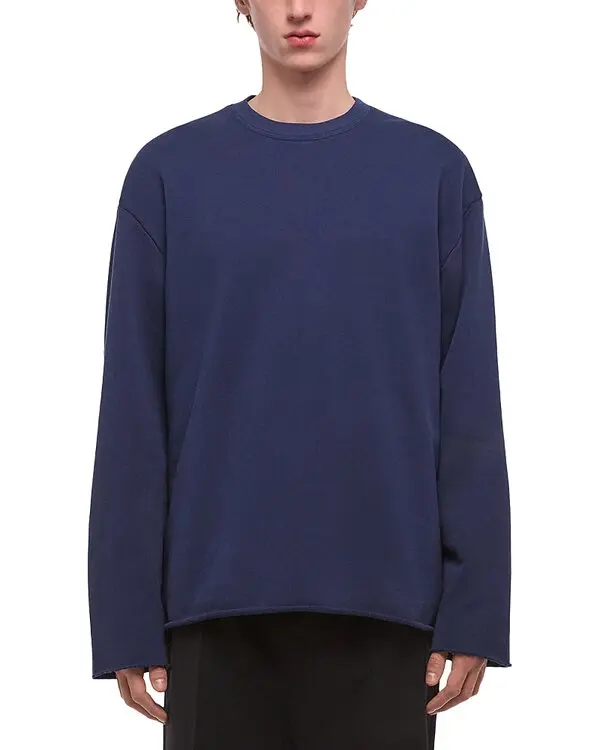Helmut Lang Raw Hem Crewneck Sweatshirt