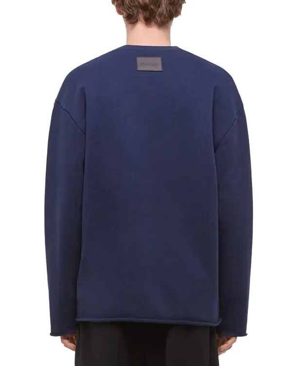 Helmut Lang Raw Hem Crewneck Sweatshirt