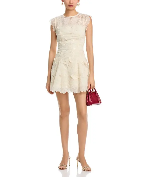 MILLY Myla Embroidered Mini Dress