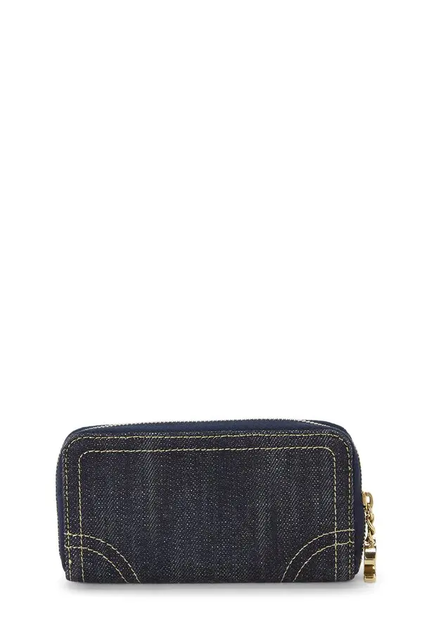 Chanel Monogram Denim Zippy Continental