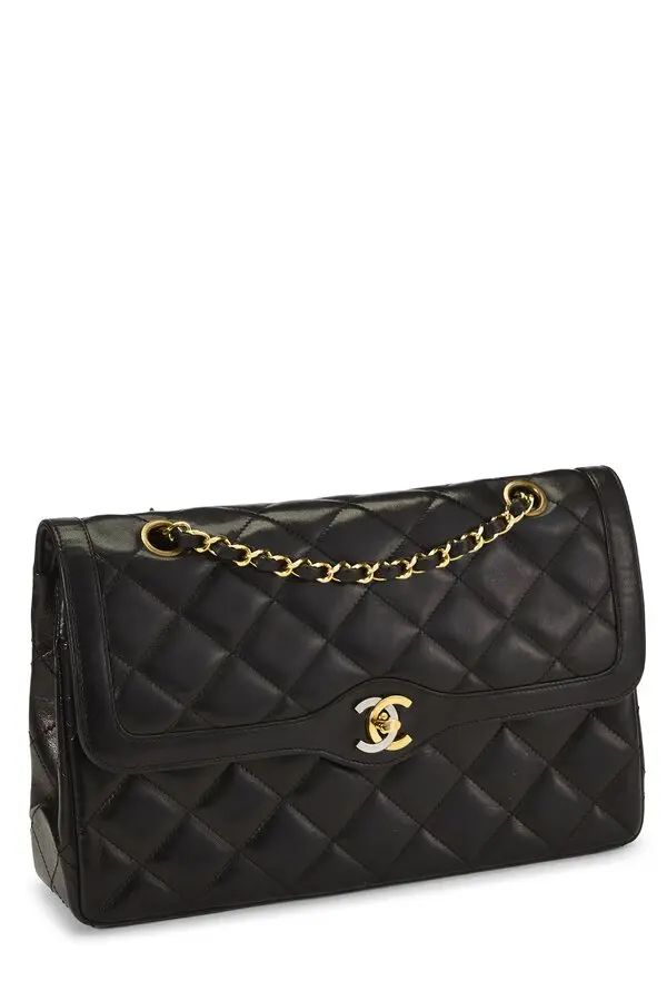 Chanel Quilted Lambskin Paris Limited Double Flap Shoulder Bag