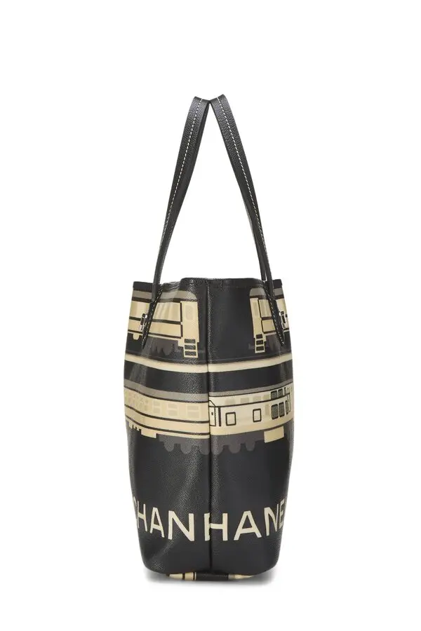 Chanel Coated Canvas Le Train Tote Bag