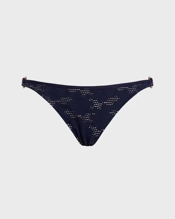 Vilebrequin Jacquard Fleur Broderie Anglaise Bikini Bottom - Blue