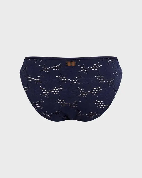 Vilebrequin Jacquard Fleur Broderie Anglaise Bikini Bottom