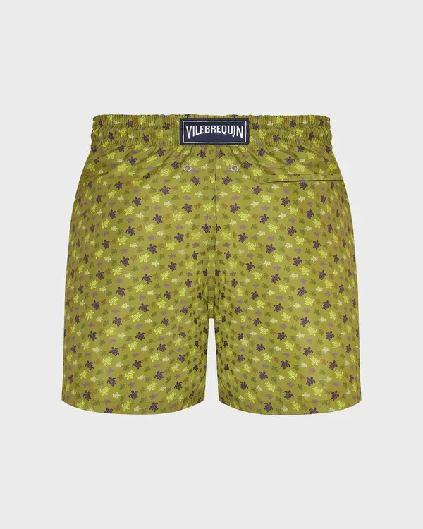 Vilebrequin Micro Ronde Des Tortues Ultralight Swim Shorts - Green