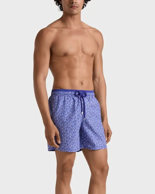 Vilebrequin Graphic Shells Swim Trunks - Blue