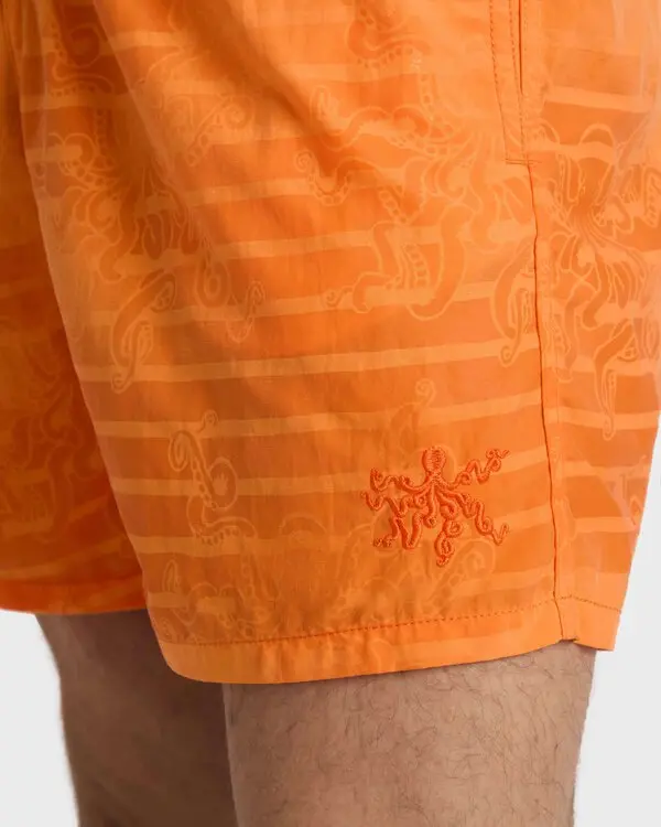 Vilebrequin Water-reactive Octopus Swim Trunks - Orange