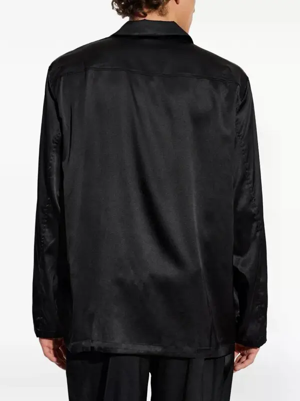 MAISON MARGIELA Satin-finish Patch-pocket Pajama Shirt