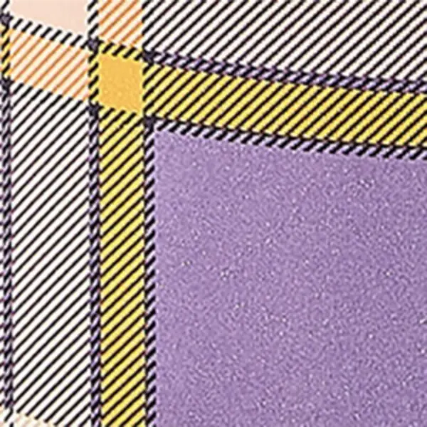 MACKENZIE-CHILDS Small Steel Violet Check Canister