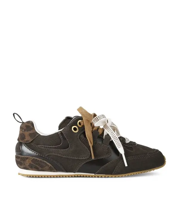 Kurt Geiger Suede Slim Runner Sneakers - Brown