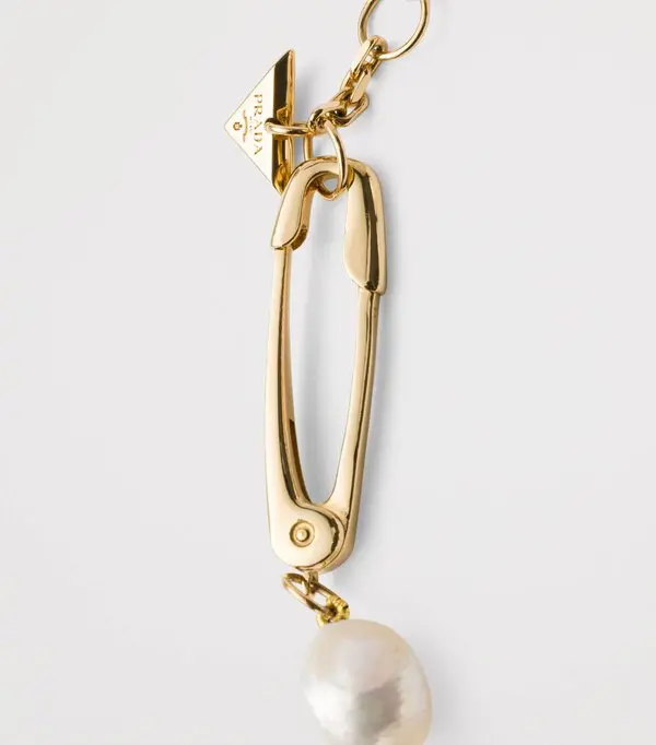 Prada Pearl Safety Pin Bracelet