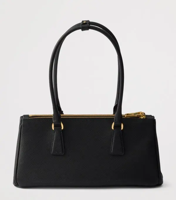 Prada Medium Leather Galleria Top-handle Bag - Black