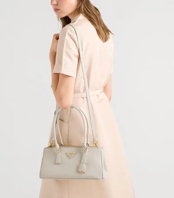 Prada Medium Leather Galleria Top-handle Bag - Neutral