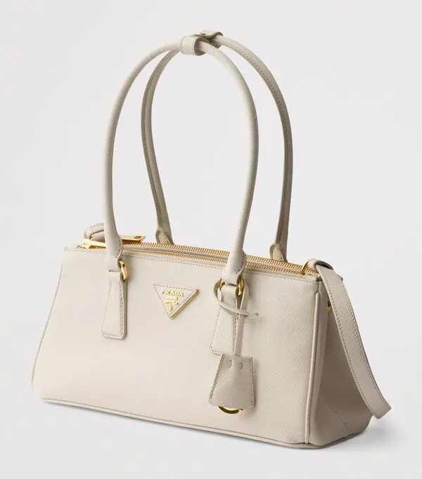Prada Medium Leather Galleria Top-handle Bag - Neutral