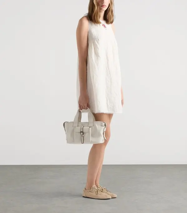 Prada Medium Leather Route Tote Bag