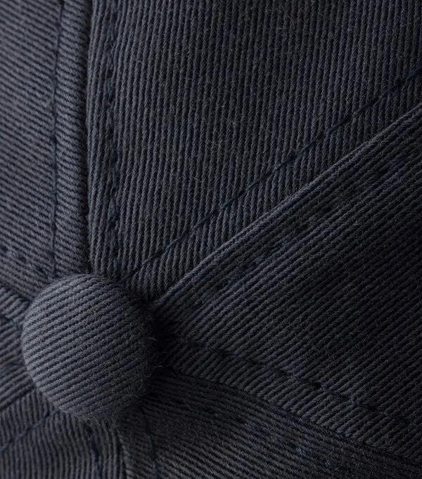 Prada Cotton Gabardine Baseball Cap With Embroidered Emblem