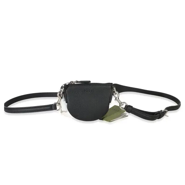 Gucci Pebbled Calfskin Shoulder Pouch - Black
