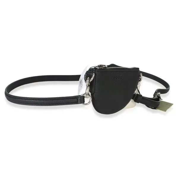 Gucci Pebbled Calfskin B Shoulder Pouch
