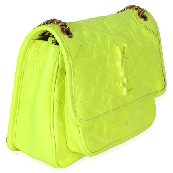 Saint Laurent Baby Niki Chain Satchel - Yellow
