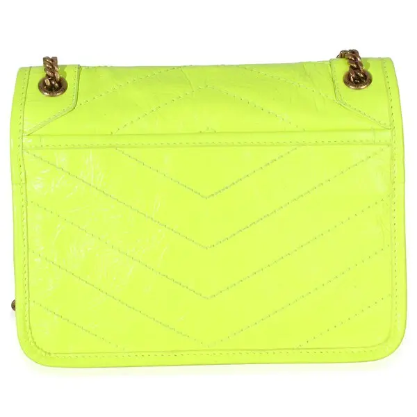Saint Laurent Baby Niki Chain Satchel - Yellow