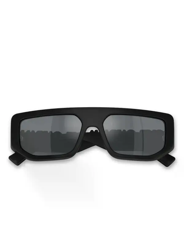 Dolce & Gabbana Dg6203 Embossed Rectangle-frame Sunglasses