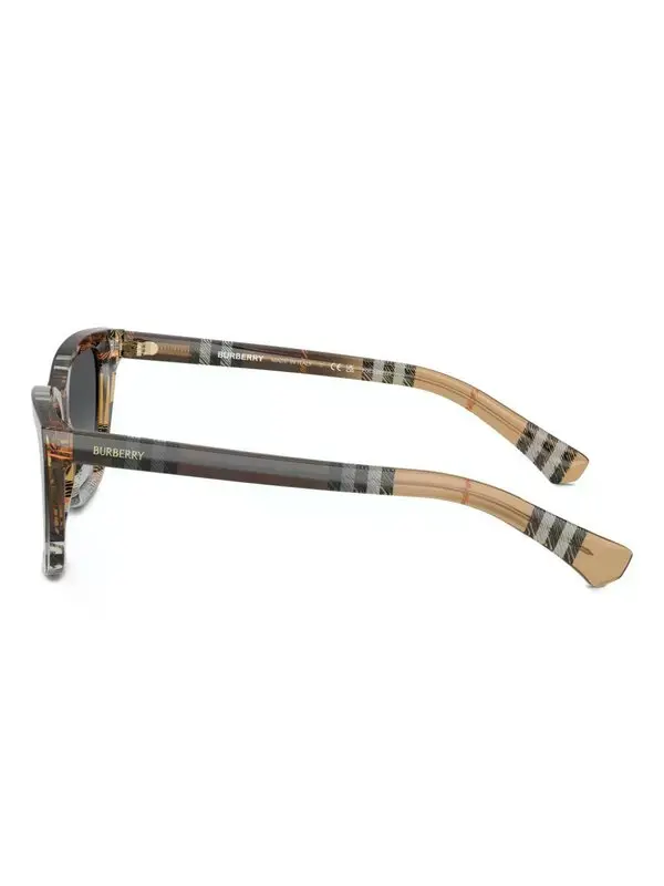 Burberry Check Pattern Cat Eye Sunglasses