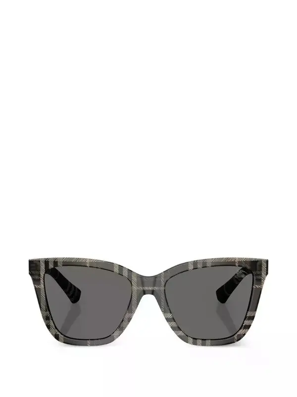 Burberry Checked Square-frame Sunglasses