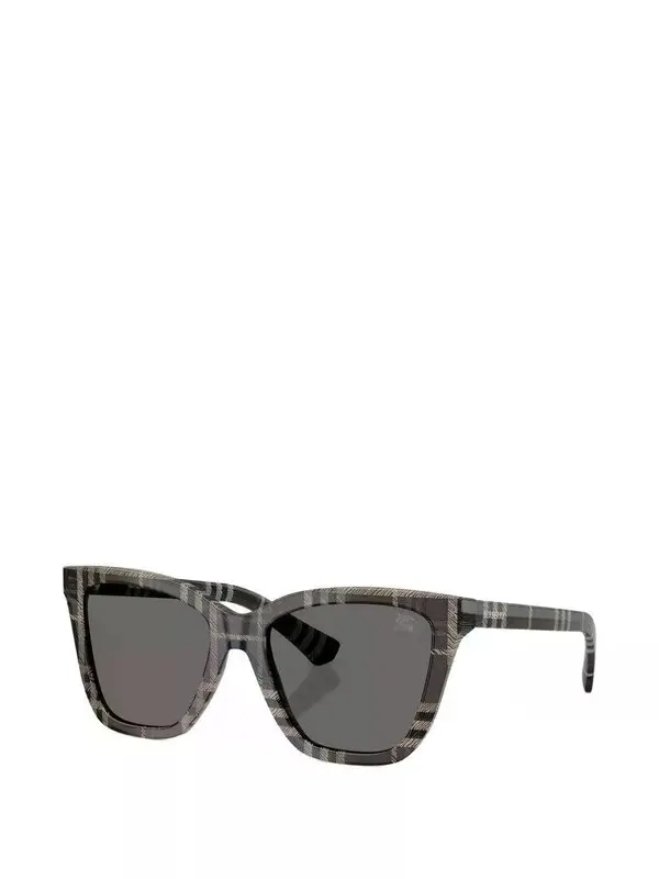 Burberry Checked Square-frame Sunglasses