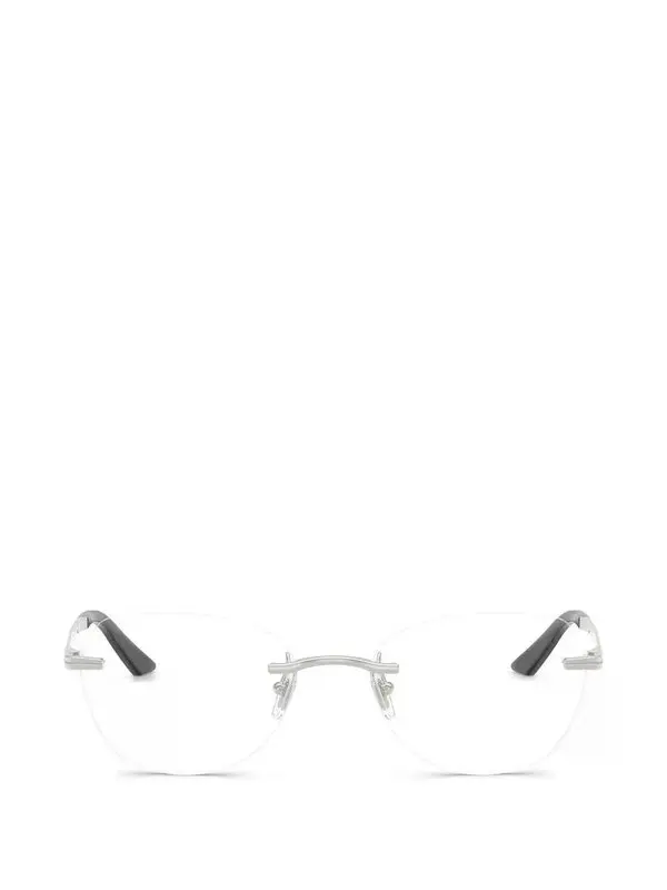 Versace Rimless Eyeglasses - Silver